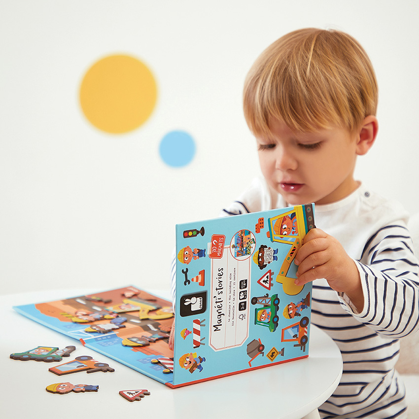 Janod - Building Site Magnetic Story | Janod Store